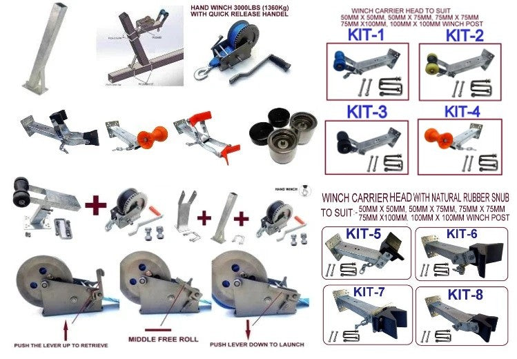 COUPLER / WINCHES / WINCH POST / WINCH CARRIER/BEARING BUDDY – BOAT ...