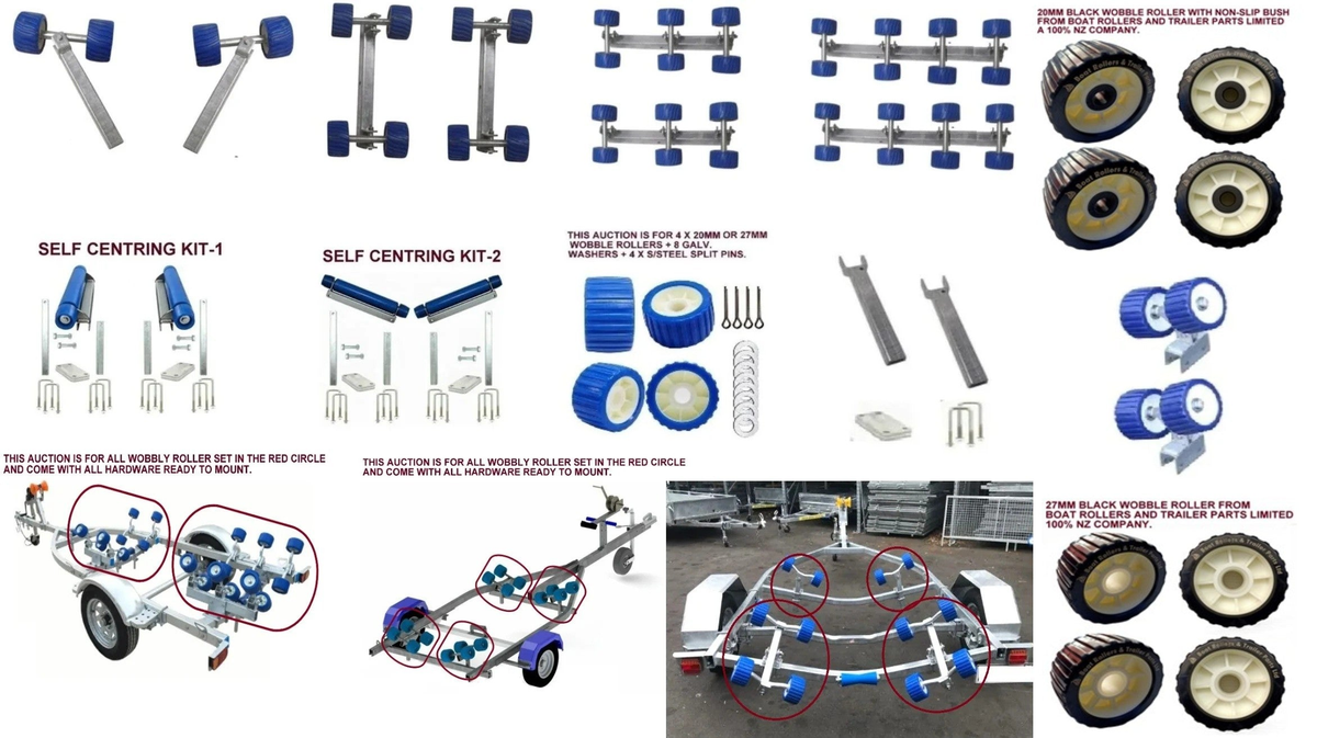 WOBBLE ROLLERS ASSEMBLY/SELF CENTRING KITS & HARDWARE – BOAT ROLLERS ...