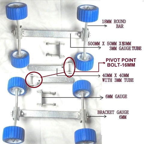 Wobble Rollers Assembly/Self Centering kits – BOAT ROLLERS AND TRAILER ...